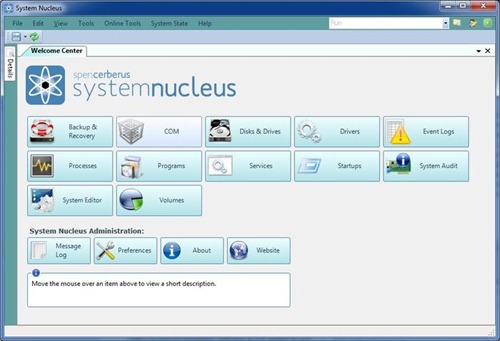 System Nucleus – All-in-one Windows diagnostic, backup and management tool